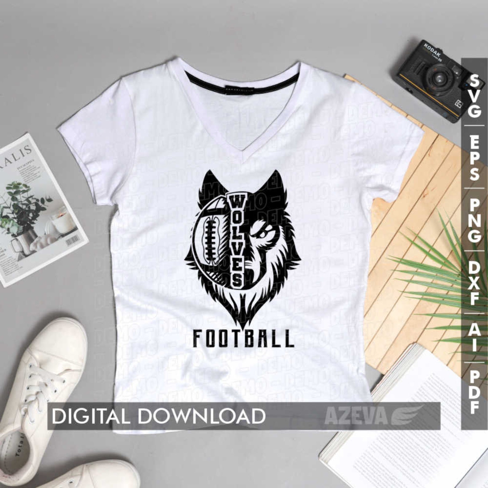 Wolves Svg, Ai, Png, Eps, Dxf and Pdf Files Sport Football Files ...