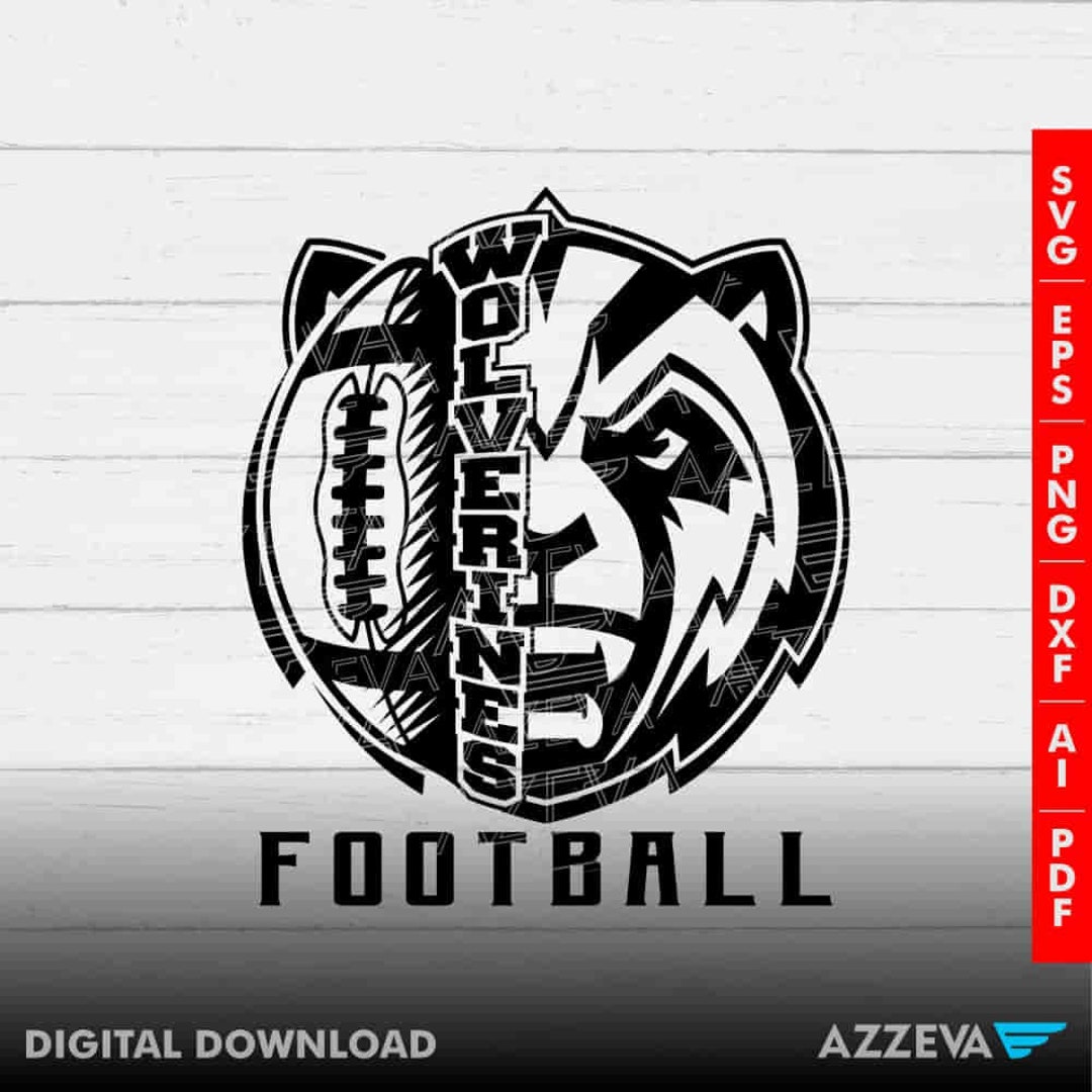 Wolverines Football Design Png, Eps, Ai, Dxf, Png, Pdf, Jpg and Svg ...