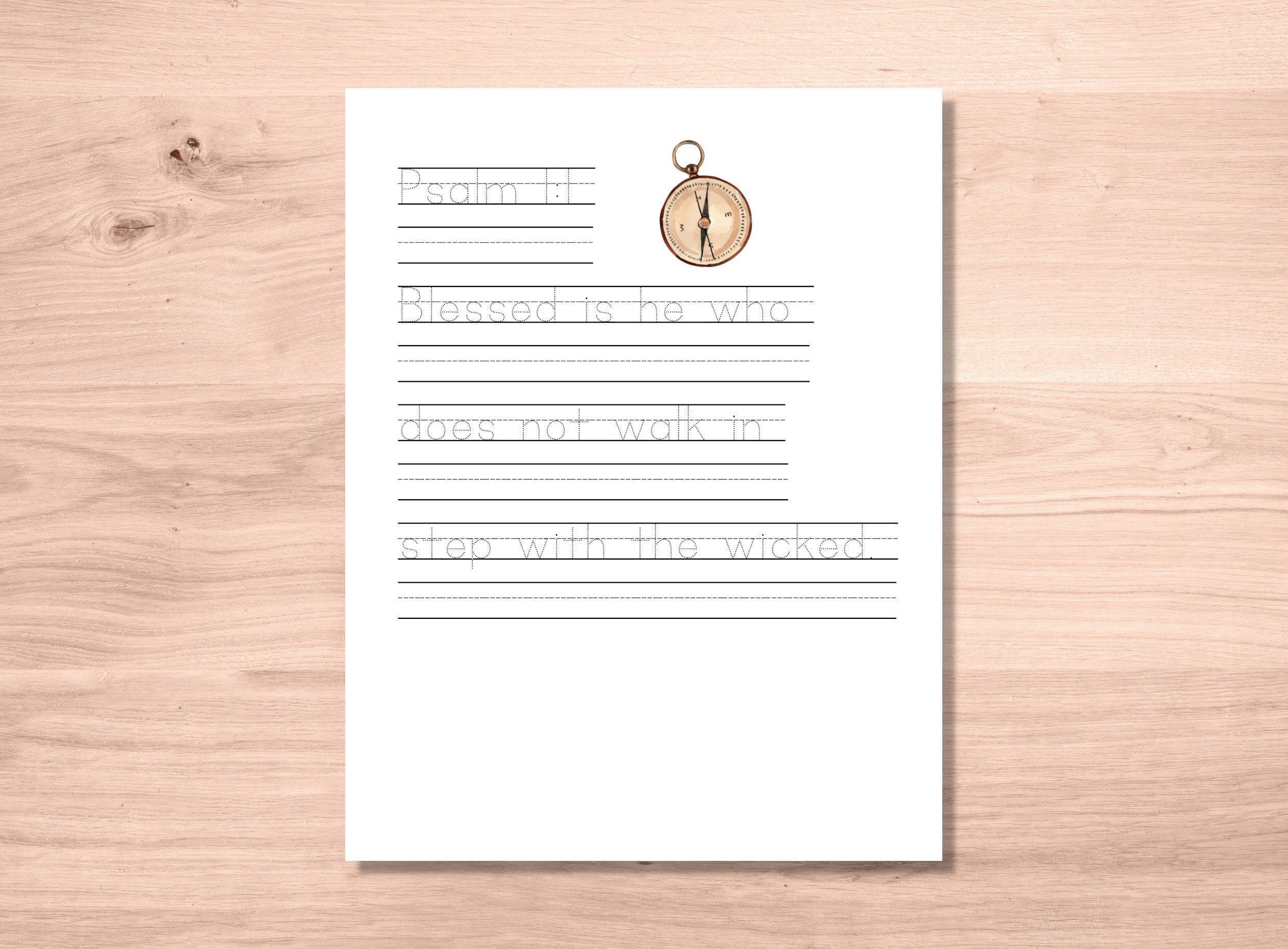 Bible Tracing & Copywork // Set 2 // 25 Pages / Christian Homeschool ...