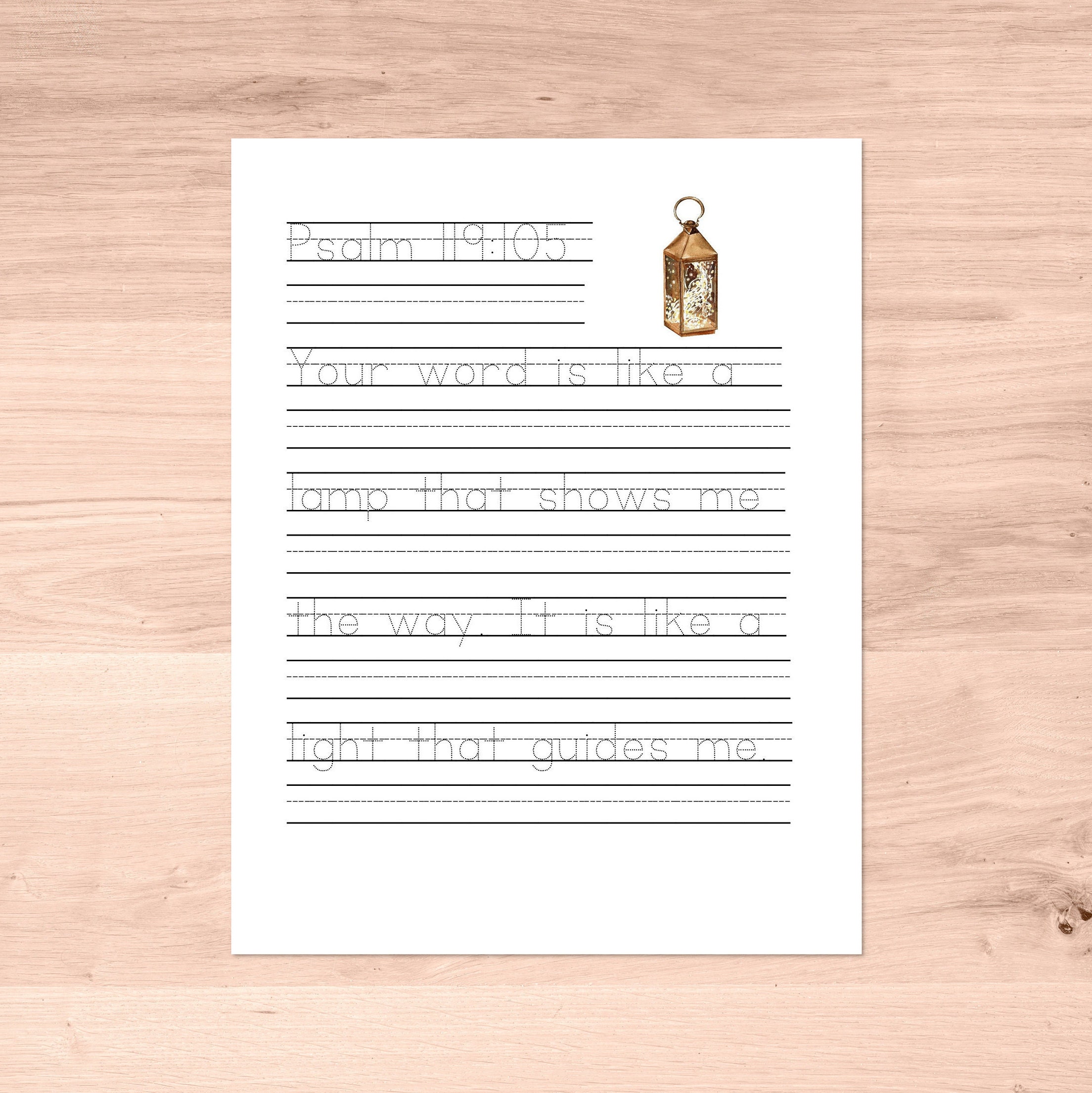 Bible Tracing & Copywork // Set 1 // 25 Pages - Etsy