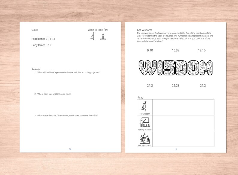 Kid's Bible Study: James // 10 Days / Christian Homeschool / Bible ...