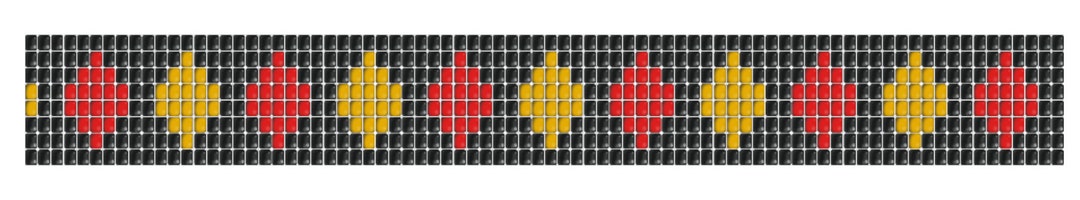 Diamondback Snake Bracelet Bead Loom Pattern TOHO Size 8/0 - Etsy