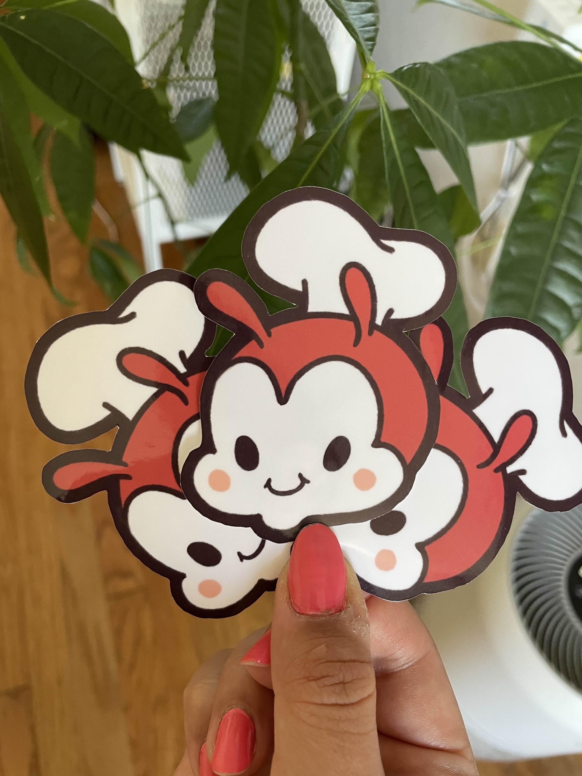 Jollibee Cute Sticker Filipino Gifts Stationary Vinyl Glossy Waterproof ...