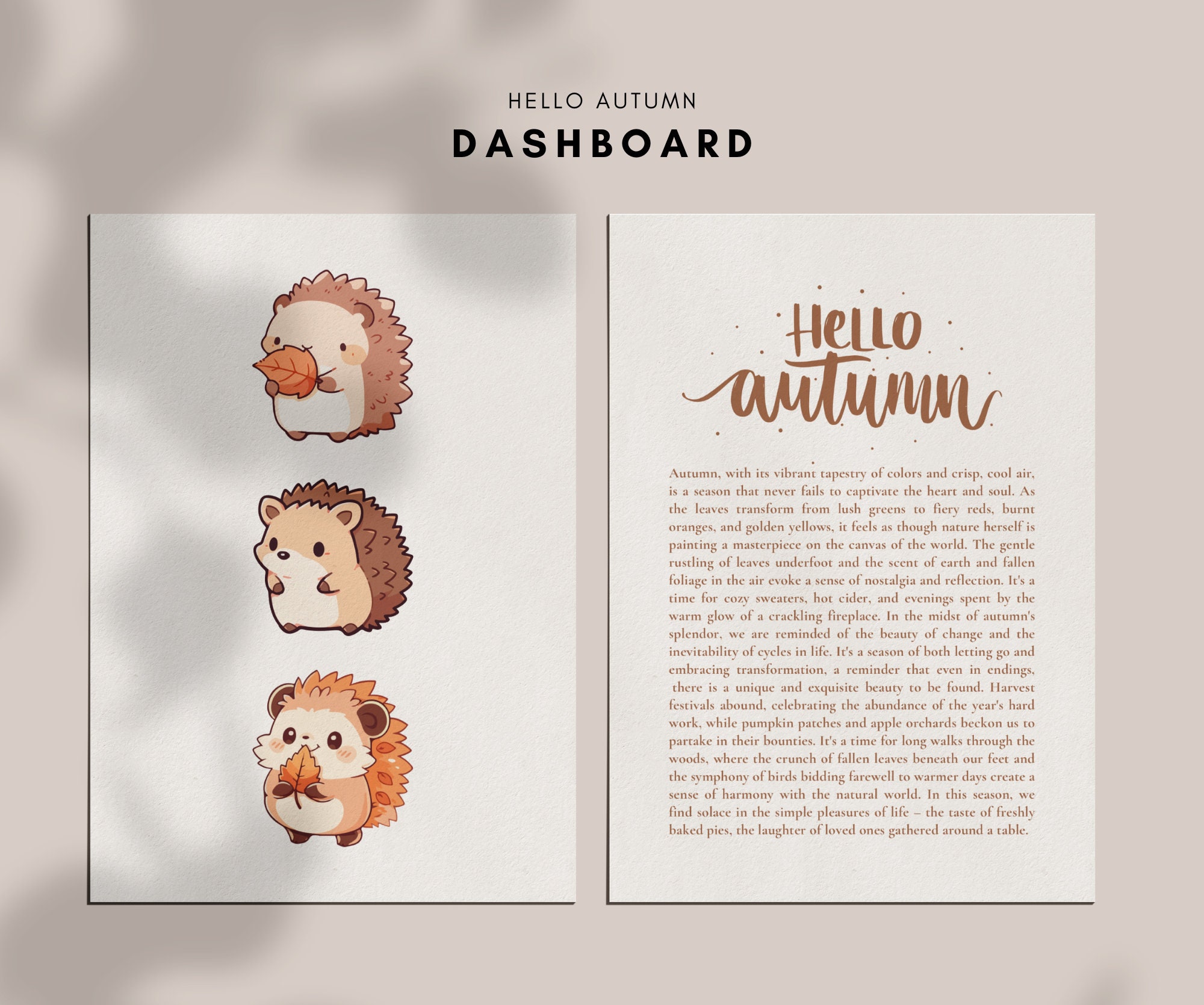 Printable Dashboard, Printable Dashboard Planner, Minimal Planner ...