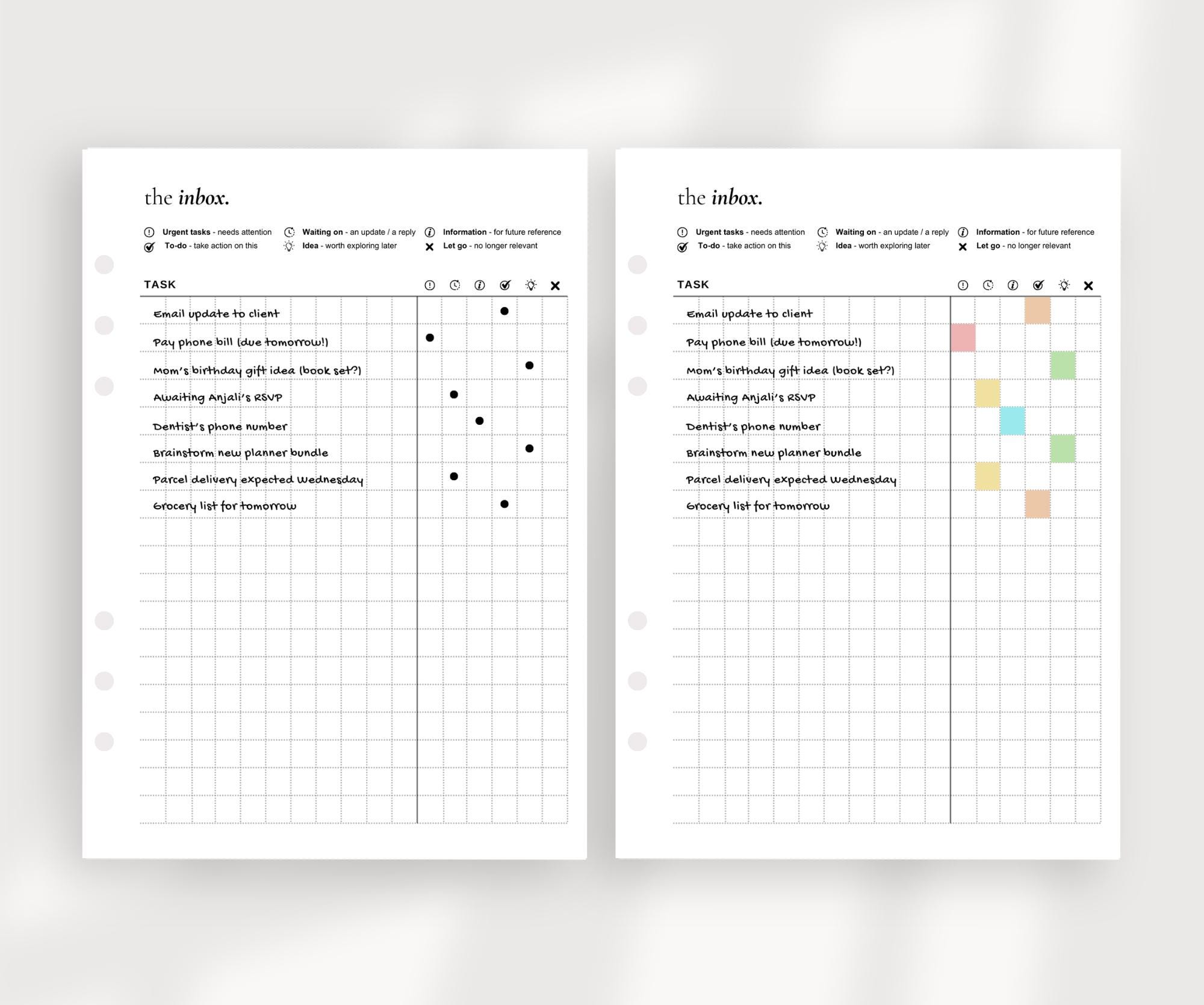 Task Tracker Insert: Follow-up & Reminder Log (digital Download) - Etsy