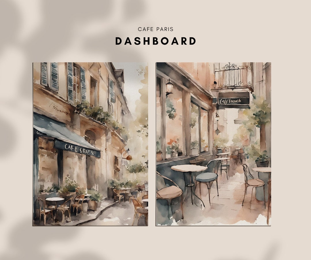 Cafe Paris Printable Planner Dashboard, A5, Pocket Size (digital ...