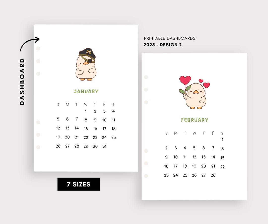 2025 Dashboard 2025 Printable Dashboard Minimalist Dashboards