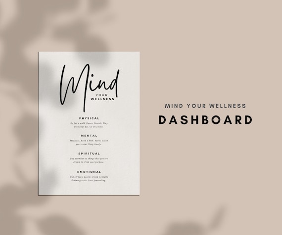 Printable Dashboard Printable Dashboard Planner Minimal - Etsy