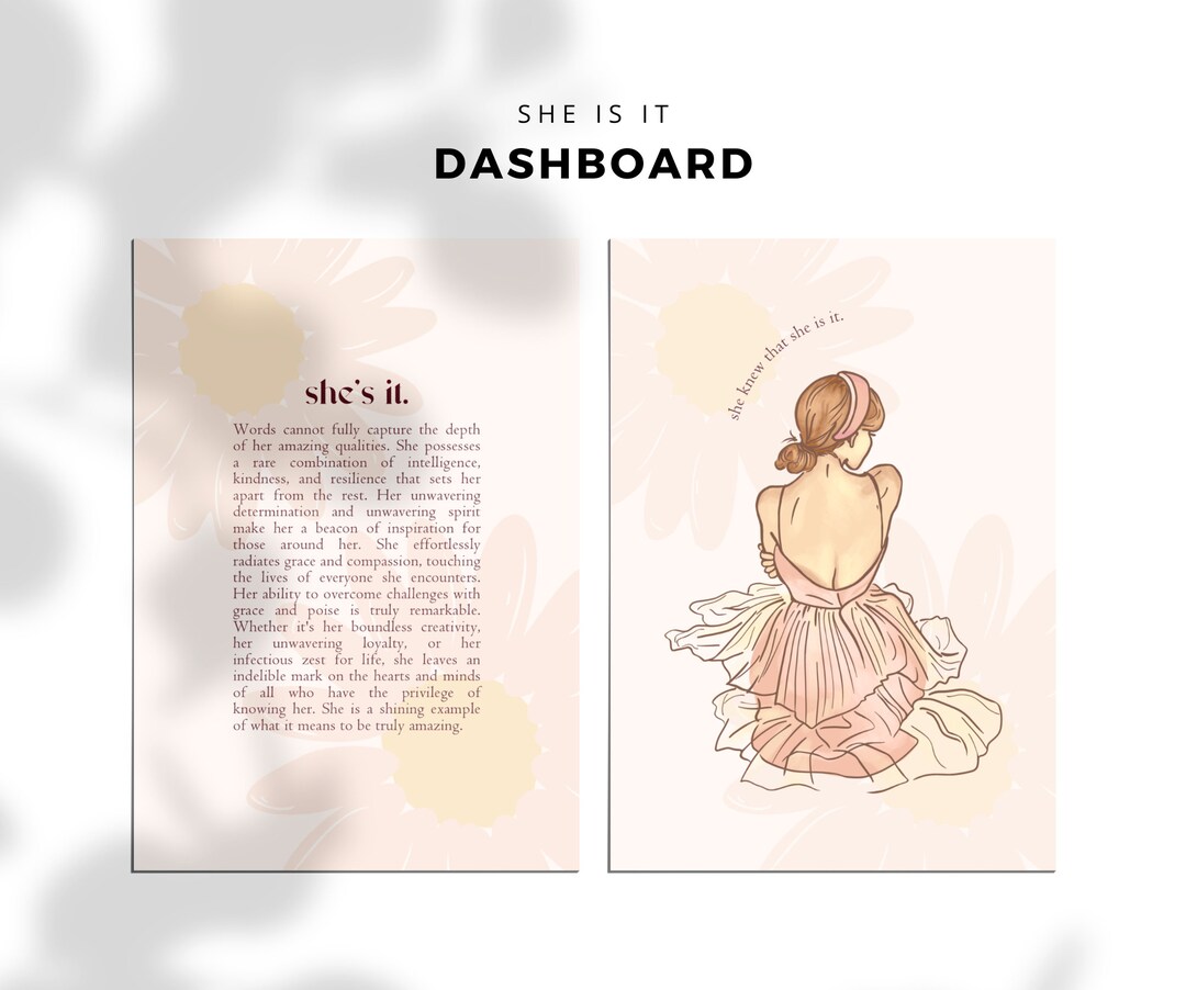 Printable Dashboard, Printable Dashboard Planner, Minimal Planner ...