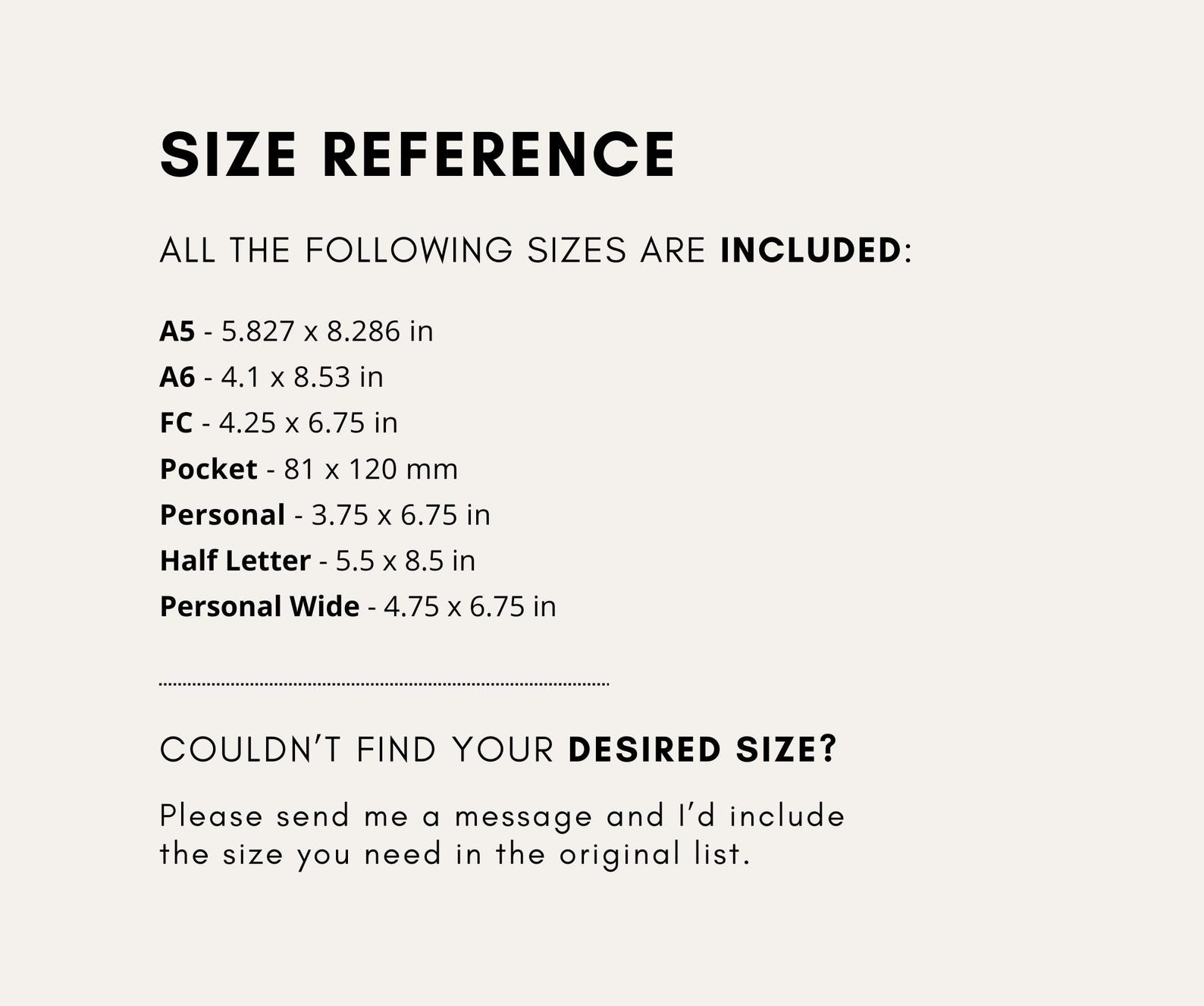 Printable Planner Dashboard Set in A5, A6, Personal Wide, Personal ...