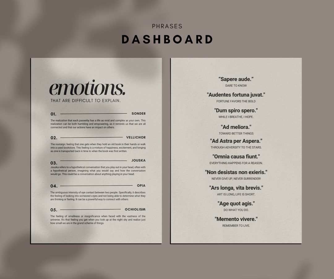 Printable Dashboard, Printable Aesthetic Dashboards, Minimal Planner ...