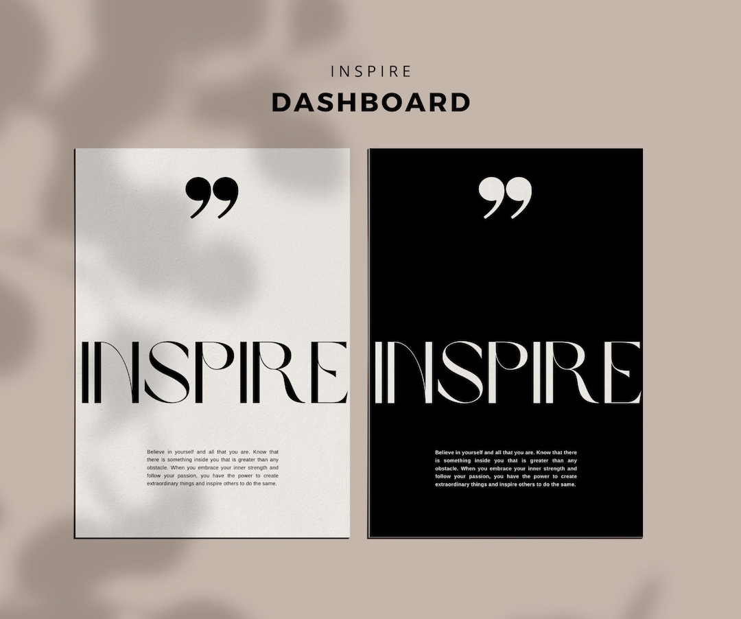Printable Dashboard, Printable Dashboard Planner, Minimal Planner ...