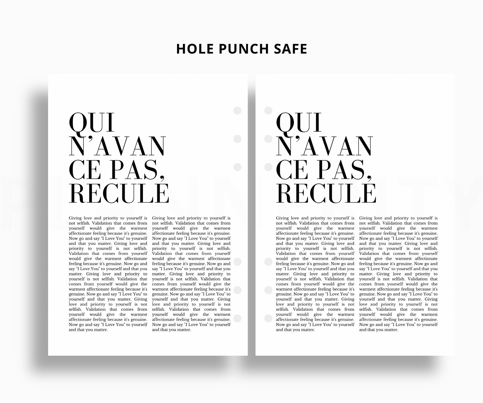 A5 Planner Dashboard Printable Planner Dashboard Minimalist - Etsy