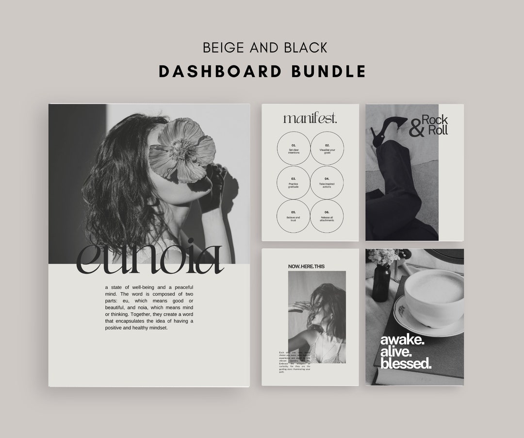 Printable Dashboard, Printable Aesthetic Dashboards, Minimal Planner ...