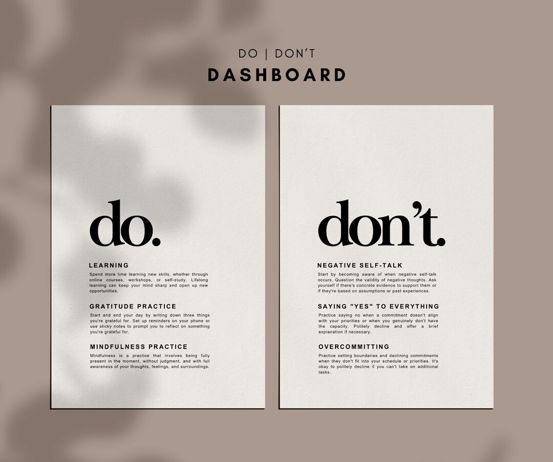 Printable Dashboard, Printable Aesthetic Dashboards, Minimal Planner ...