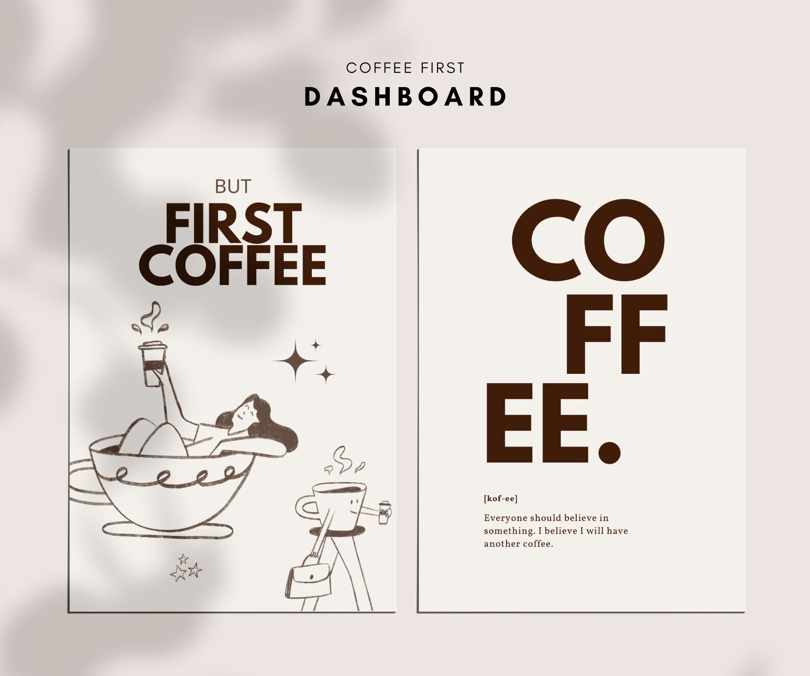 Printable Dashboard, Printable Dashboard Planner, Minimal Planner ...