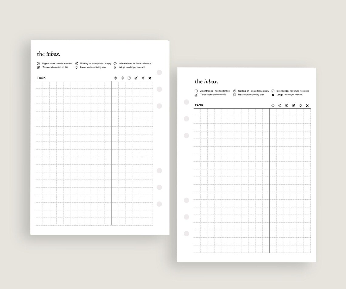 Task Tracker Insert: Follow-up & Reminder Log (digital Download) - Etsy