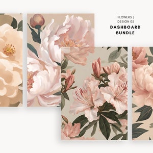 Floral Printable Planner Dashboard Bundle: A5, Pocket, Personal ...