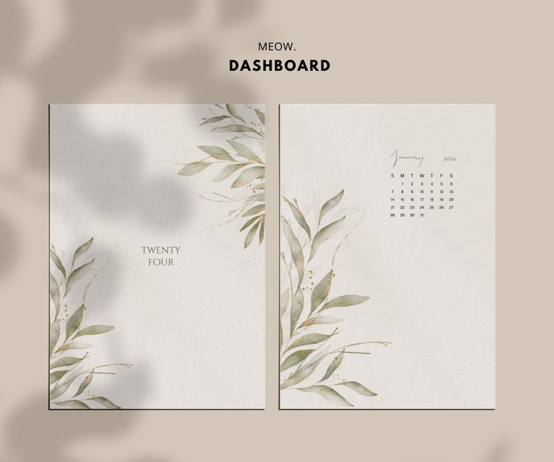 2024 Dashboard, 2024 Printable Dashboard, Minimalist Dashboards ...