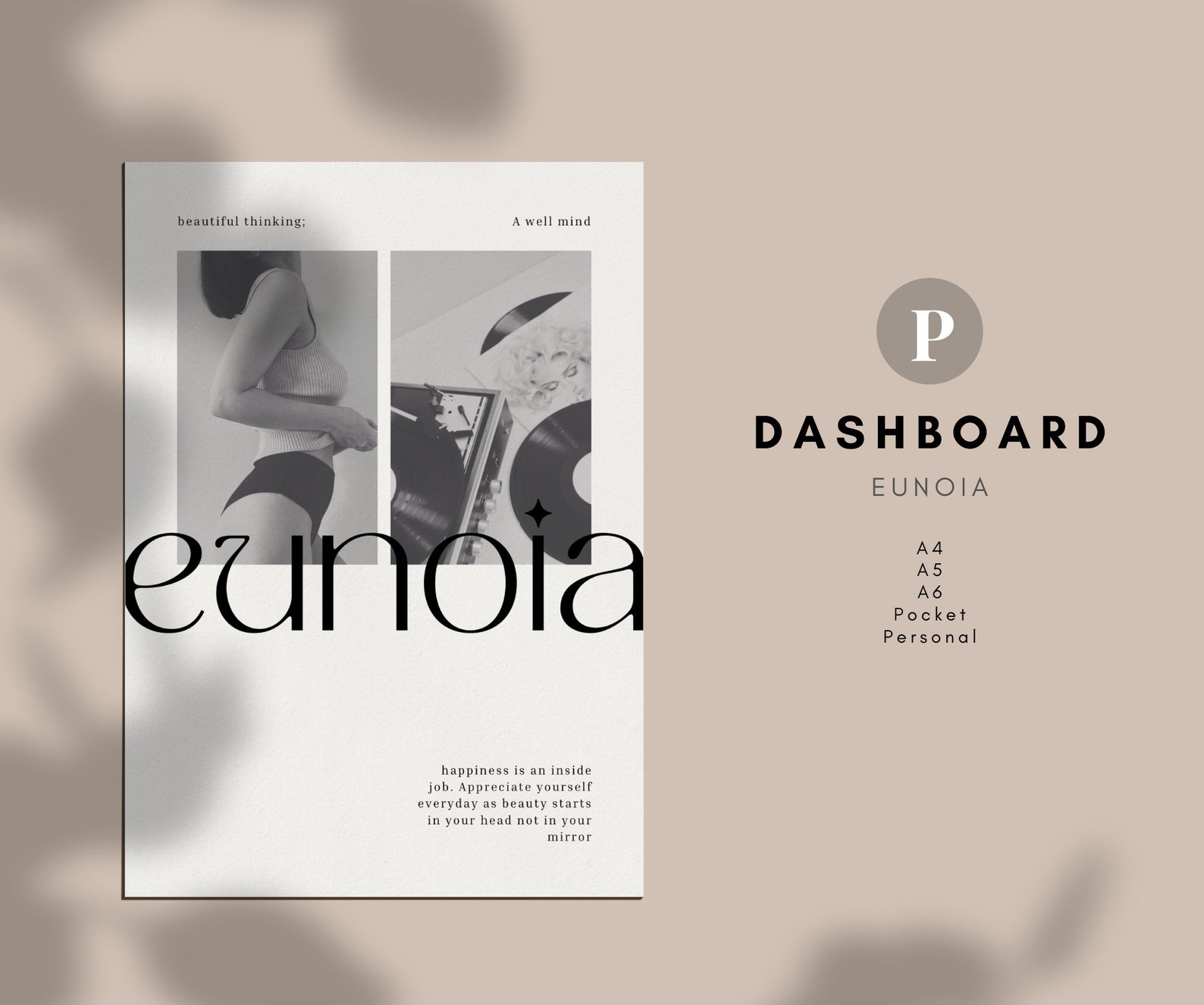 Printable Dashboard, Printable Dashboard Planner, Minimal Planner ...