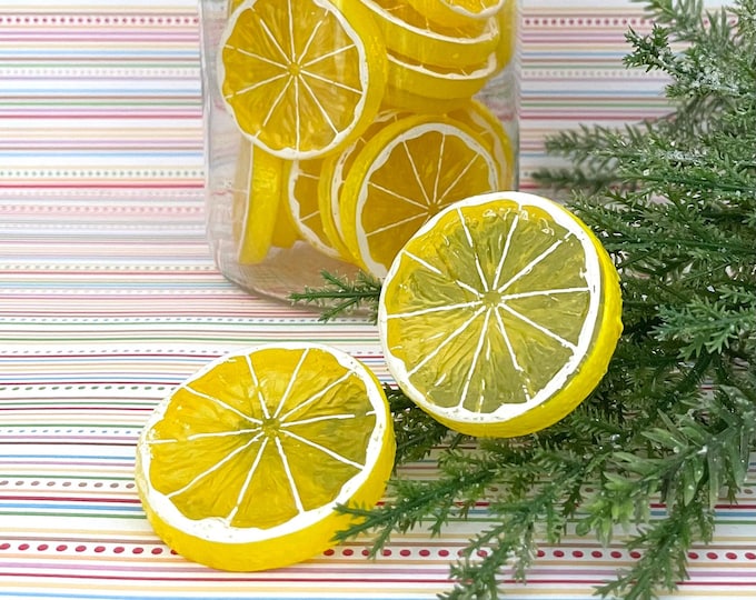 Realistic Faux/fake Lemon Slices, Lemon Tier Display, Artificial Lemon ...