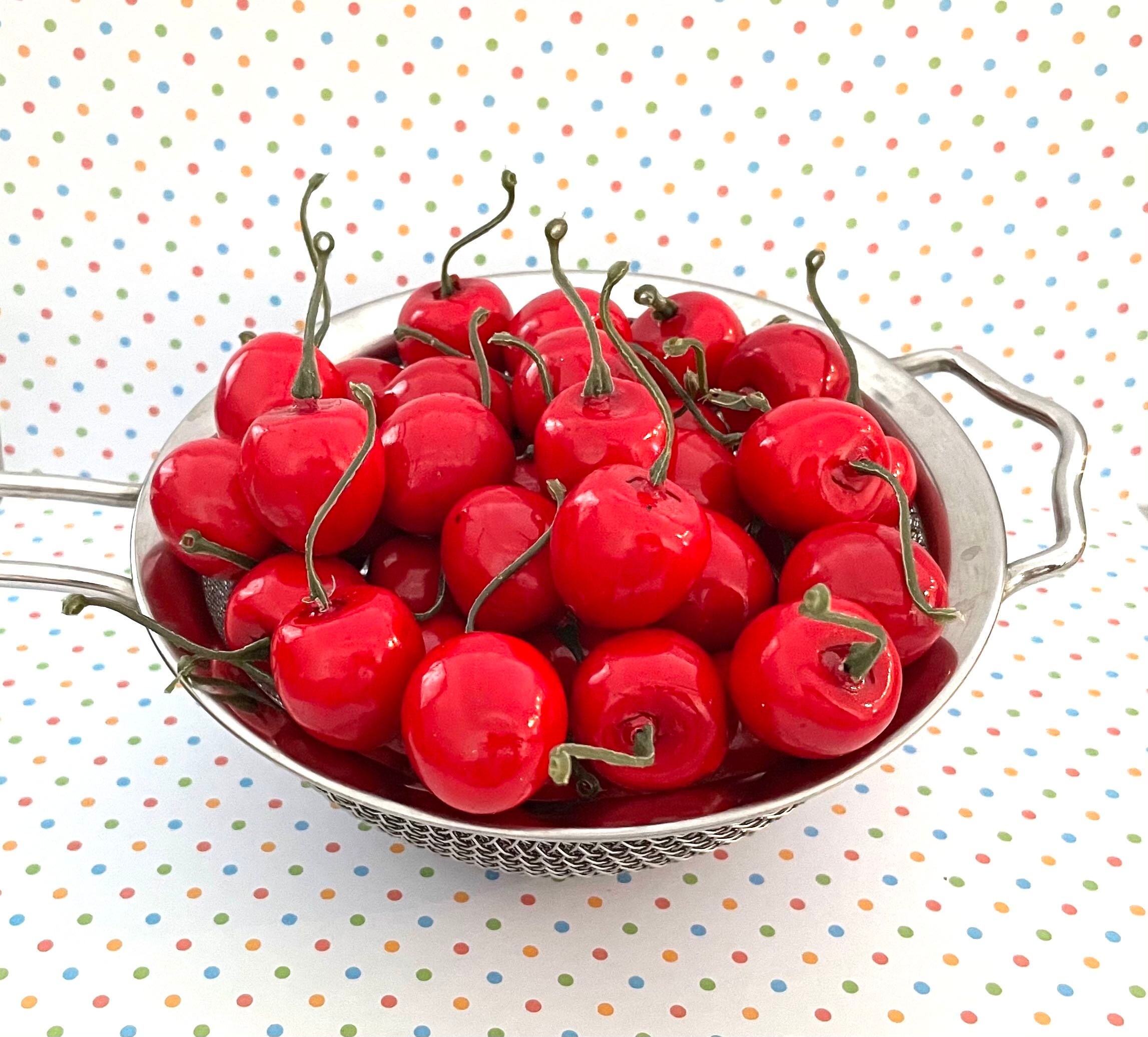 Fake Cherries Large Realistic Cherries Photo Prop Cherries | Etsy