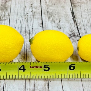 Realistic Smaller Faux/fake Lemons, Lemon Tier Display, Artificial Lemons, Lemon Decor, Whole ...