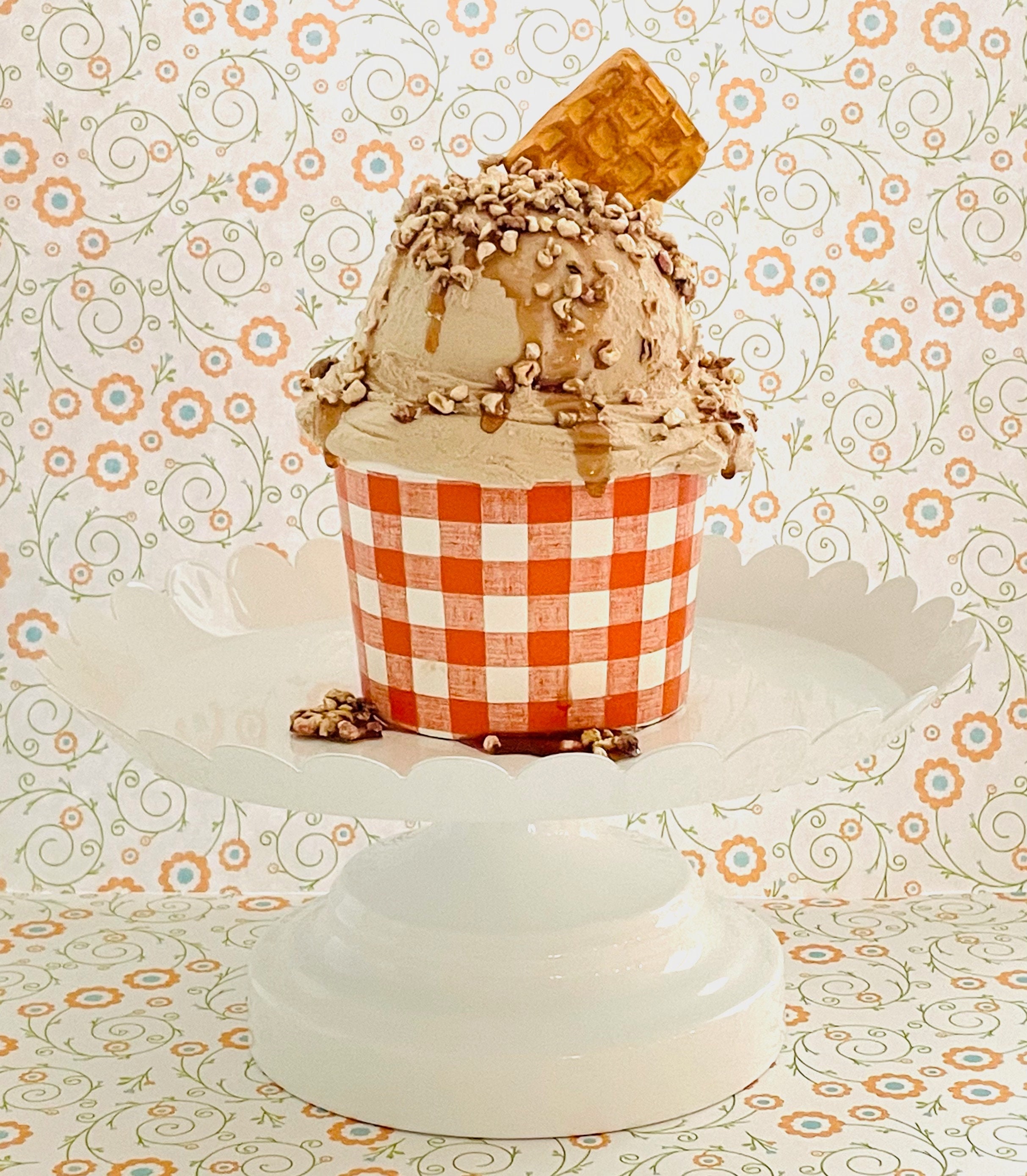 Fake Ice Cream Sundae Fake Bake Decor Faux Ice Cream Sundae Etsy