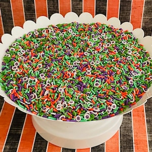Faux Halloween Sprinkles, Polymer Clay Fake Sprinkles, Spooky Sprinkles ...