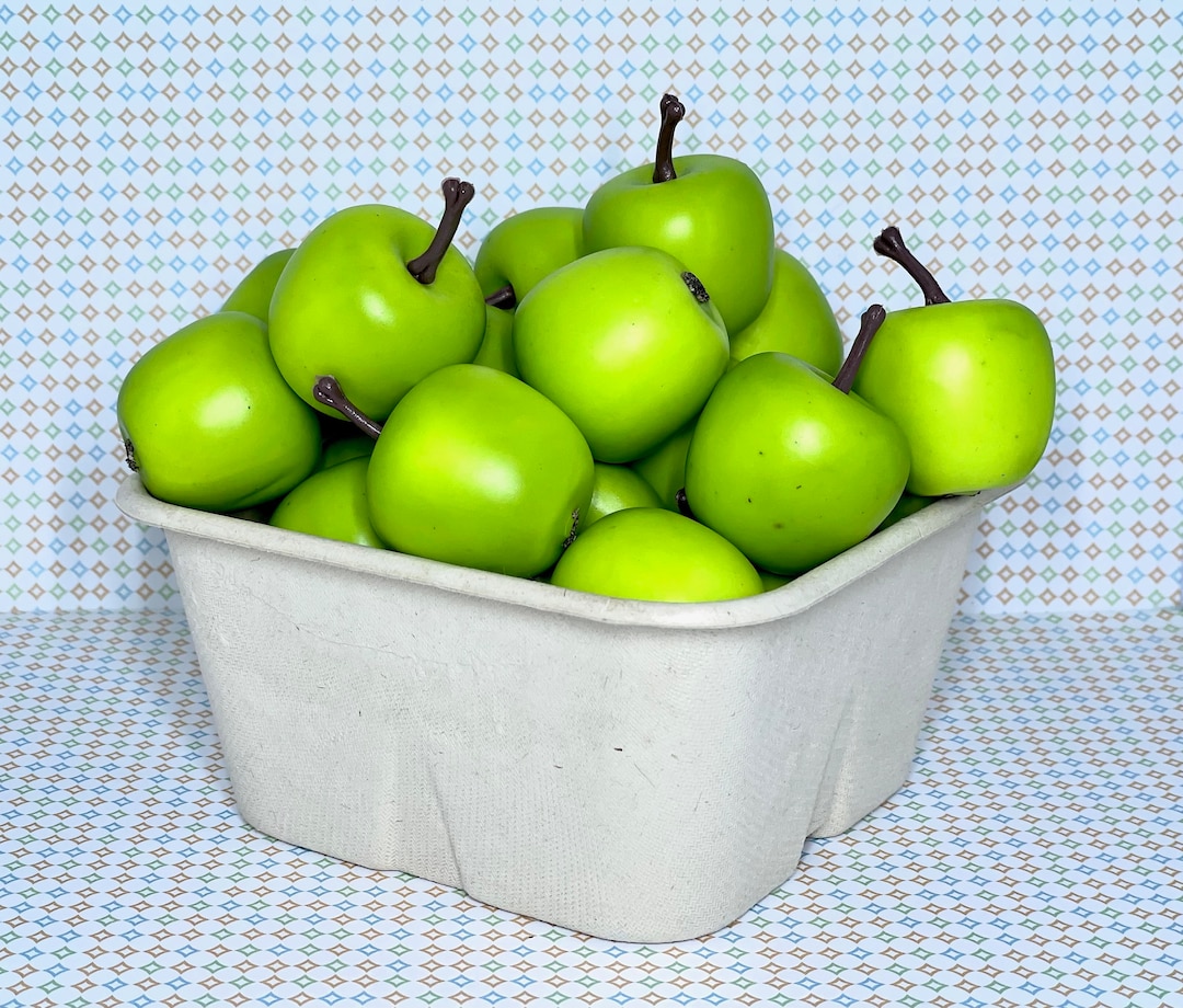 Green Apples Artificial Fruit Props, Mini Granny Smith Apples ...