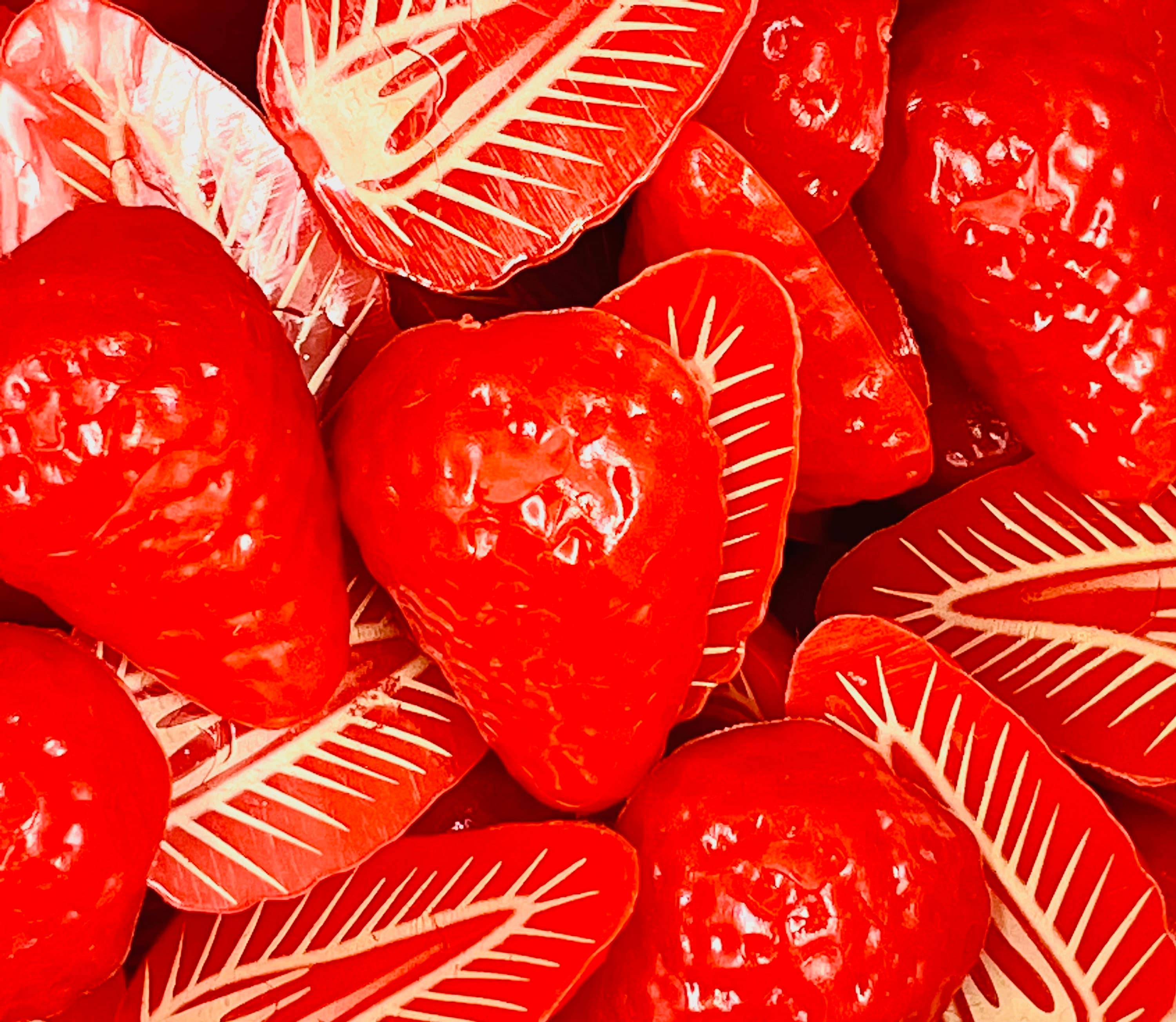 Strawberry Decor Strawberry Props Fake Strawberry Halves - Etsy