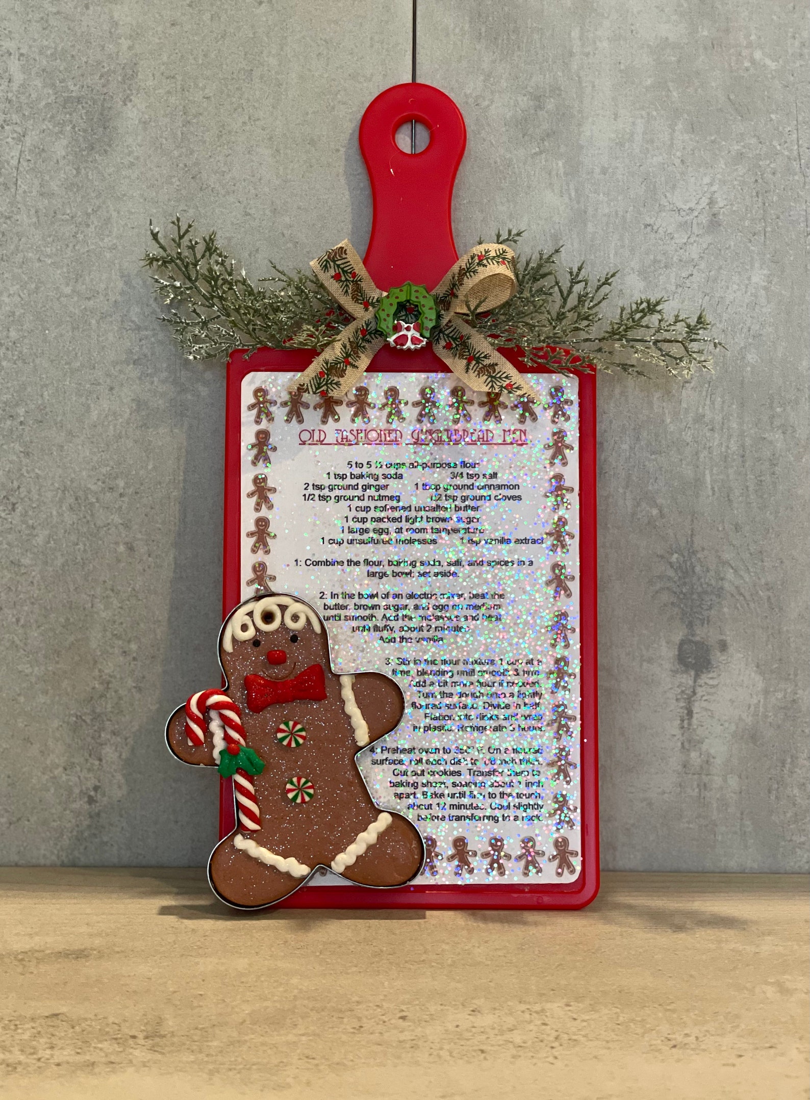 Gingerbread Christmas Décor Gingerbread Cutting Board - Etsy