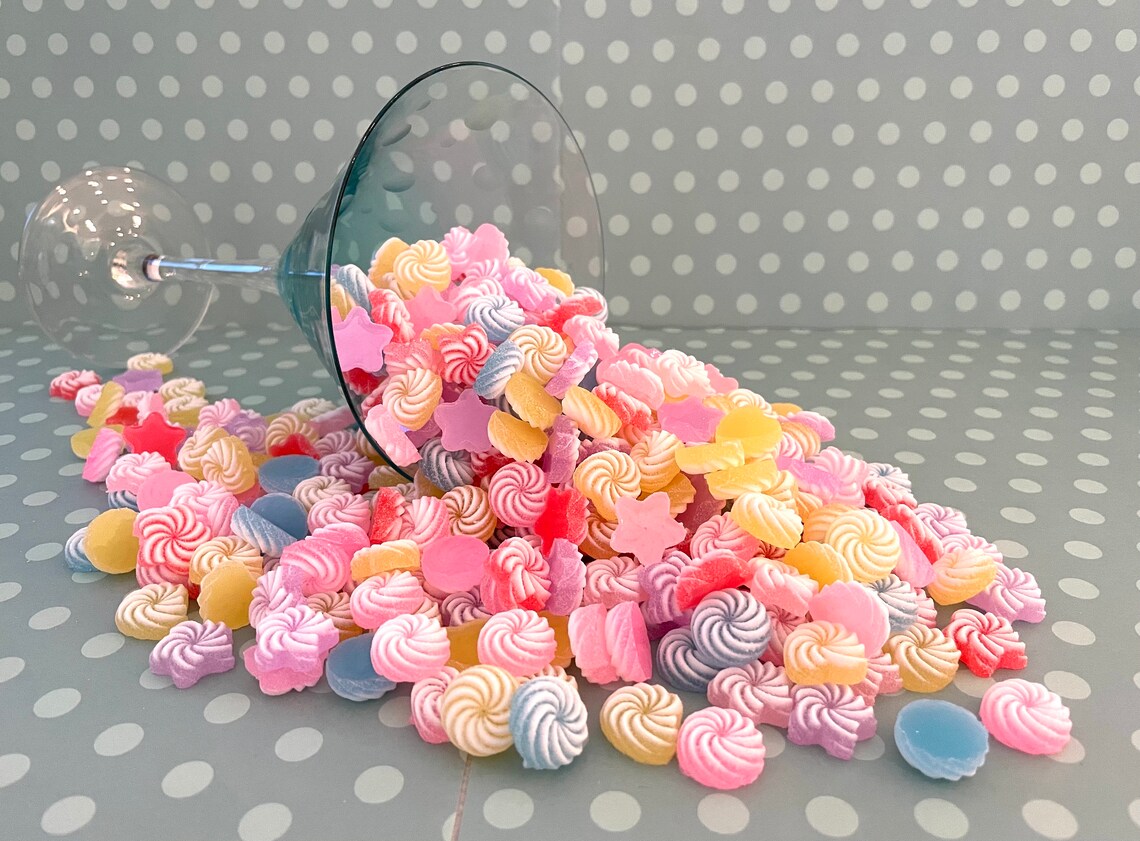 Candy Cabochons Pastel Candy Fake Candy Fake Baking | Etsy