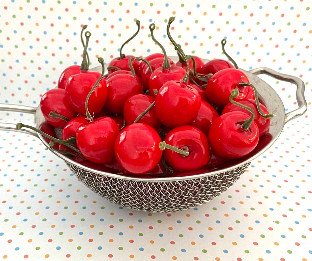 Fake Cherries, Large Realistic Cherries, Photo Prop Cherries, Faux ...