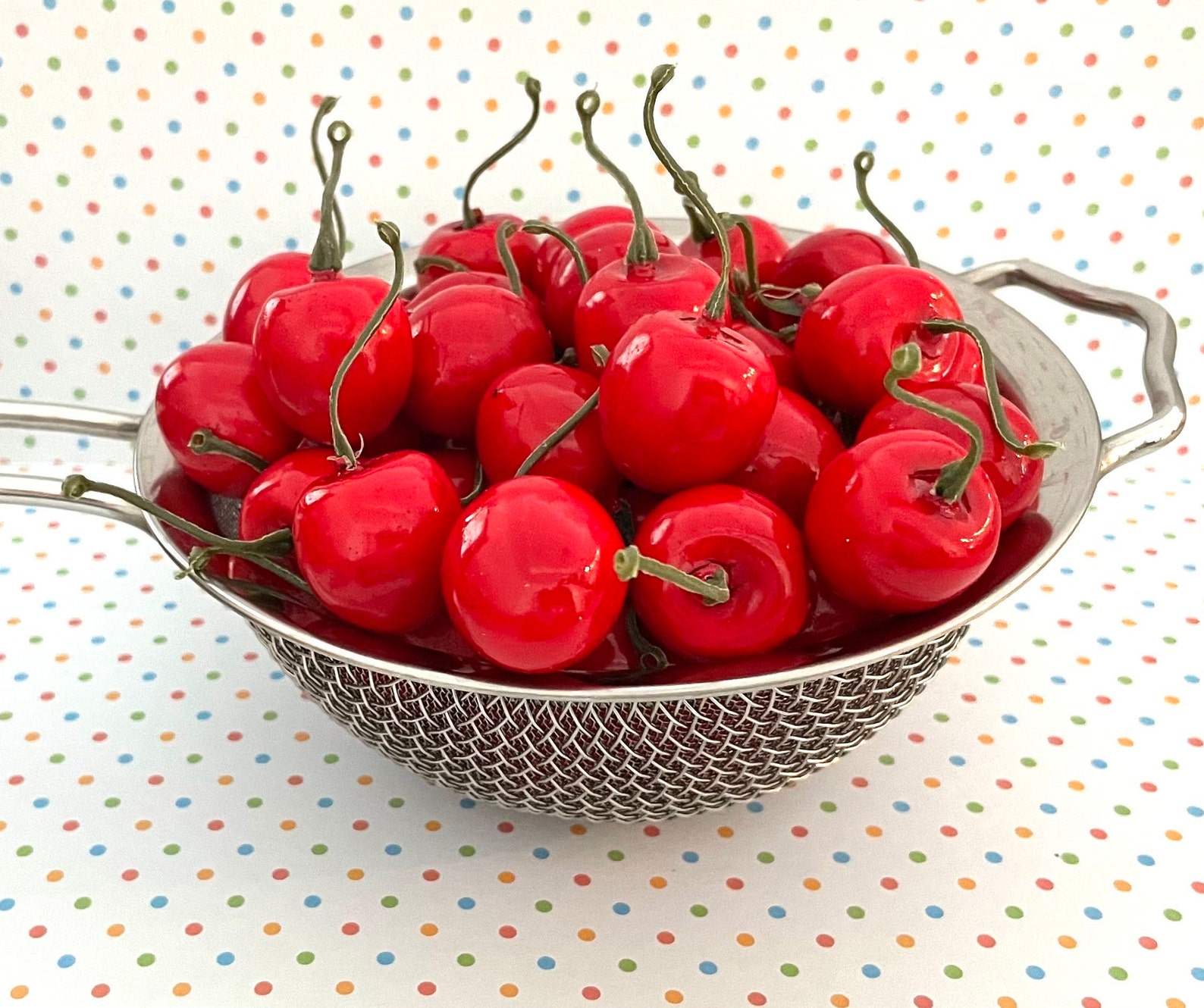 Fake Cherries Large Realistic Cherries Photo Prop Cherries - Etsy