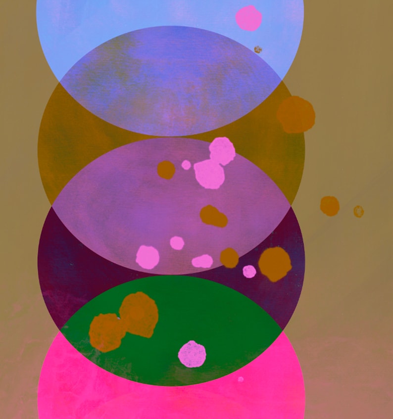 Pink Light/orbs/gold - Etsy