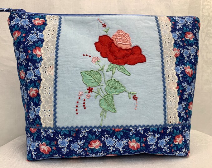 SMALL Box Bottom Project Bag | Zippered Needlework- Knit - Crochet ...
