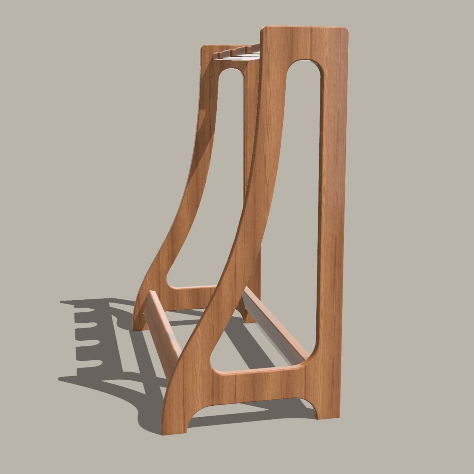 Flat Pack Guitar Rack CNC File (CNC Furniture File, Guitar Plans ...