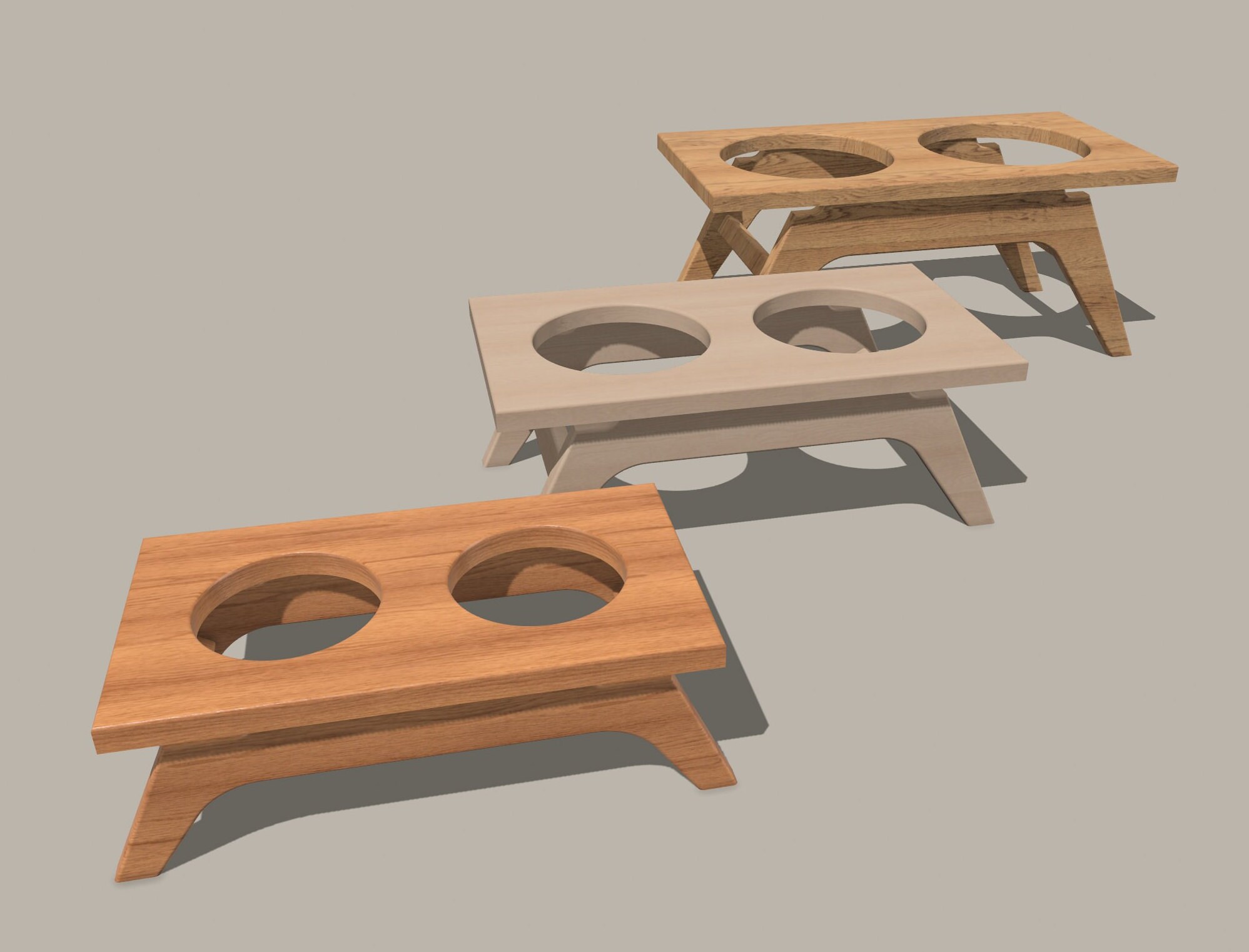 Dog Bowl Stand CNC File CNC Furniture File, Midcentury Modern Furniture ...