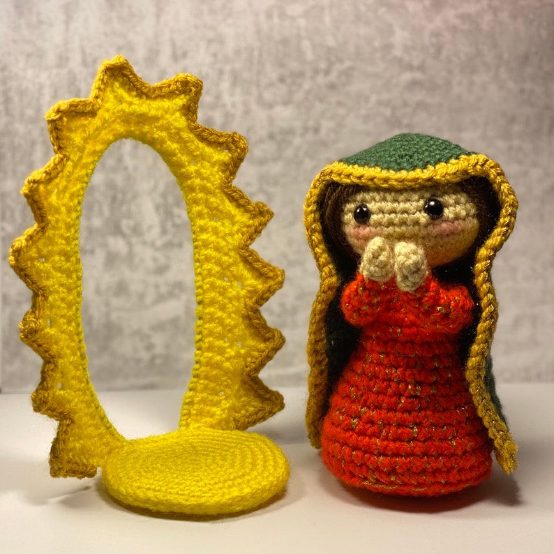 Virgin Mary Amigurumi Crochet Pattern: Our Lady of Guadalupe (PDF ...