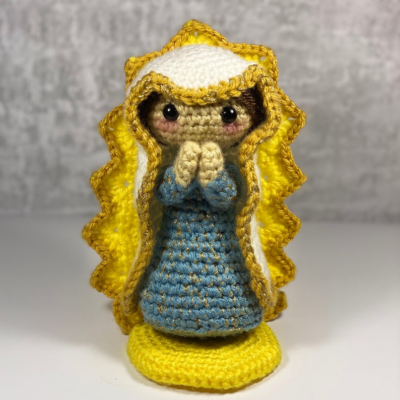 Virgin Mary Amigurumi Crochet Pattern: Our Lady of Guadalupe (PDF ...
