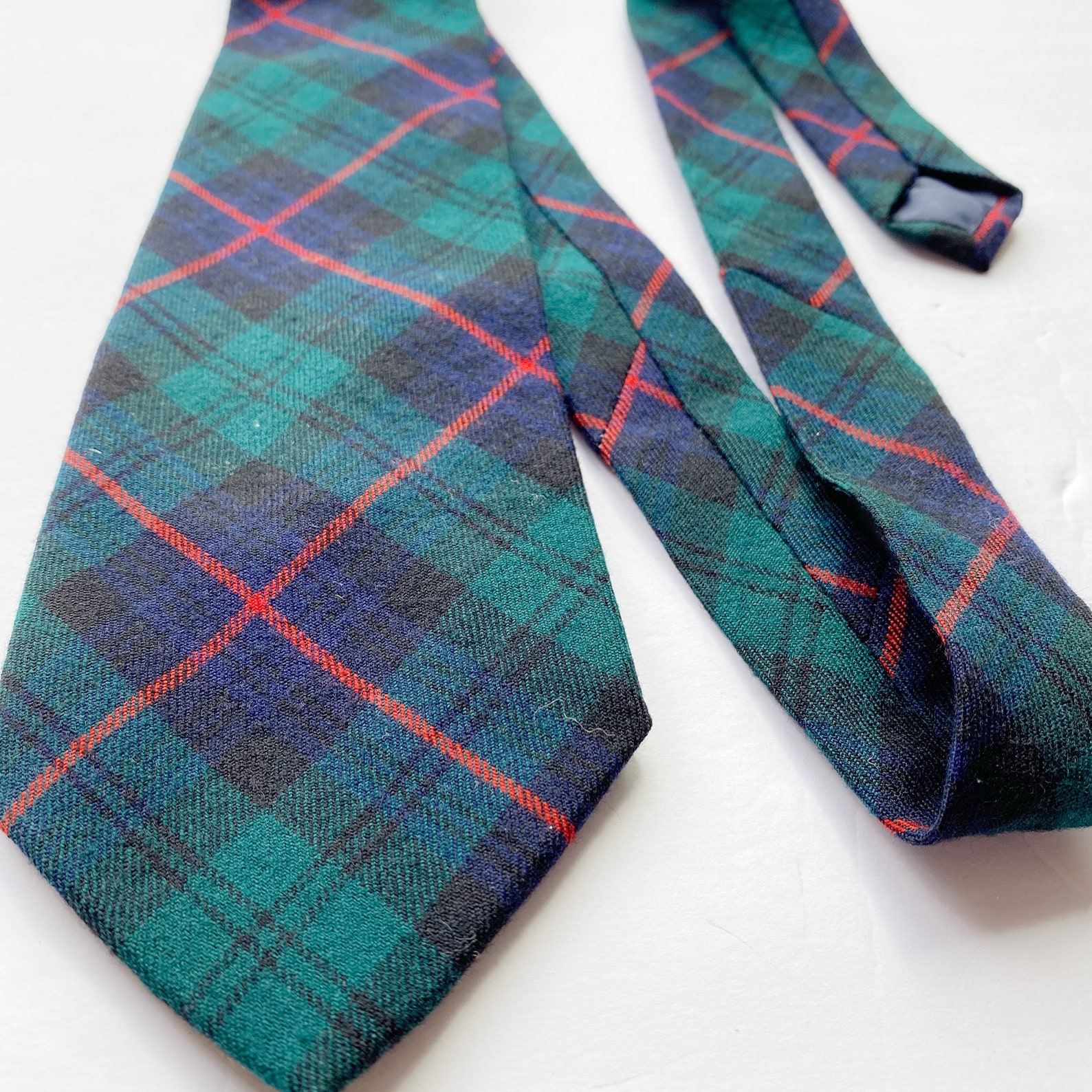 Vintage Kinloch Anderson Plaid Wool Necktie Made in Scotland - Etsy