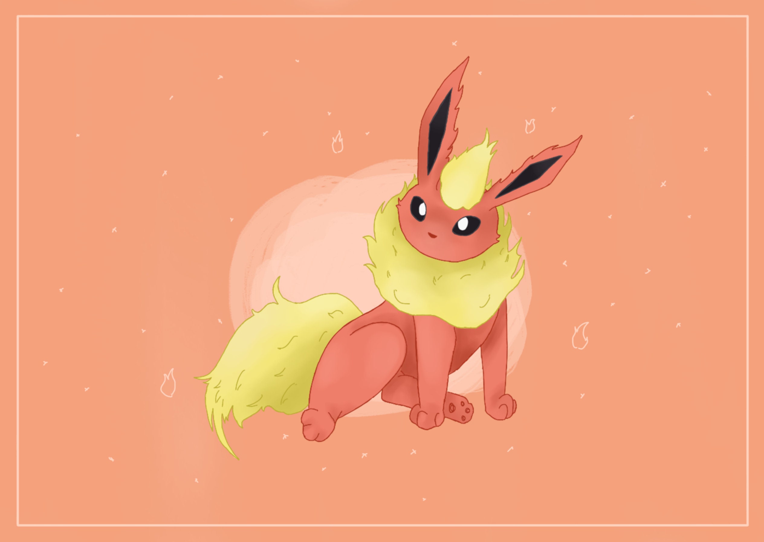 Cute Flareon Wallpaper