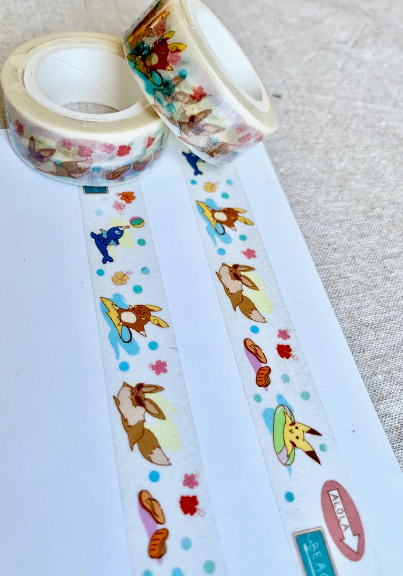 Alola Pokemon Washi Tape - Etsy