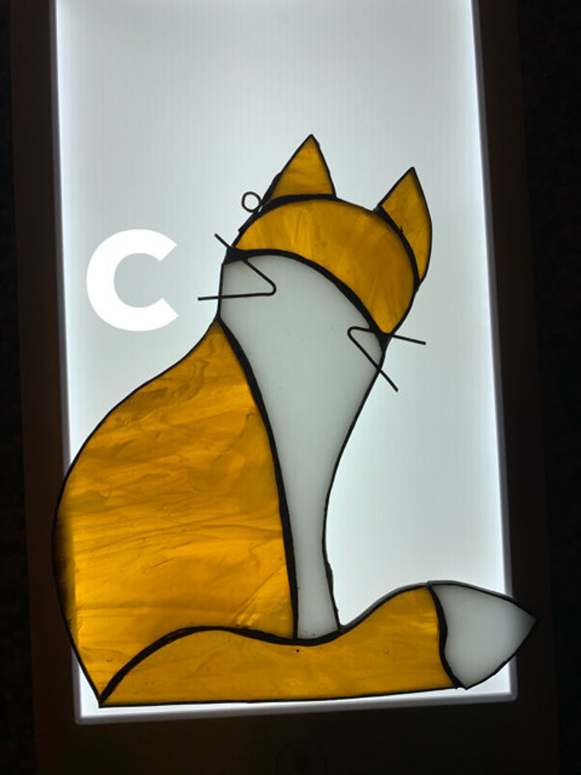 Stained Glass Fawn Cats - Etsy