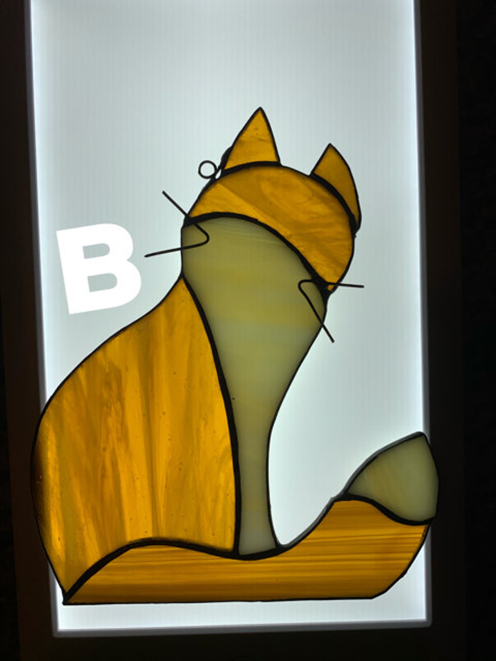 Stained Glass Fawn Cats - Etsy