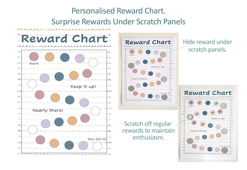 Personalised Reward Chart Surprise Reward Under Scratch - Etsy