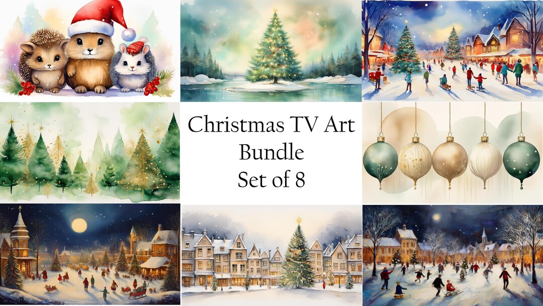 FRAME TV Art Christmas Collection Bundle, Holiday Art, Samsung Frame TV ...