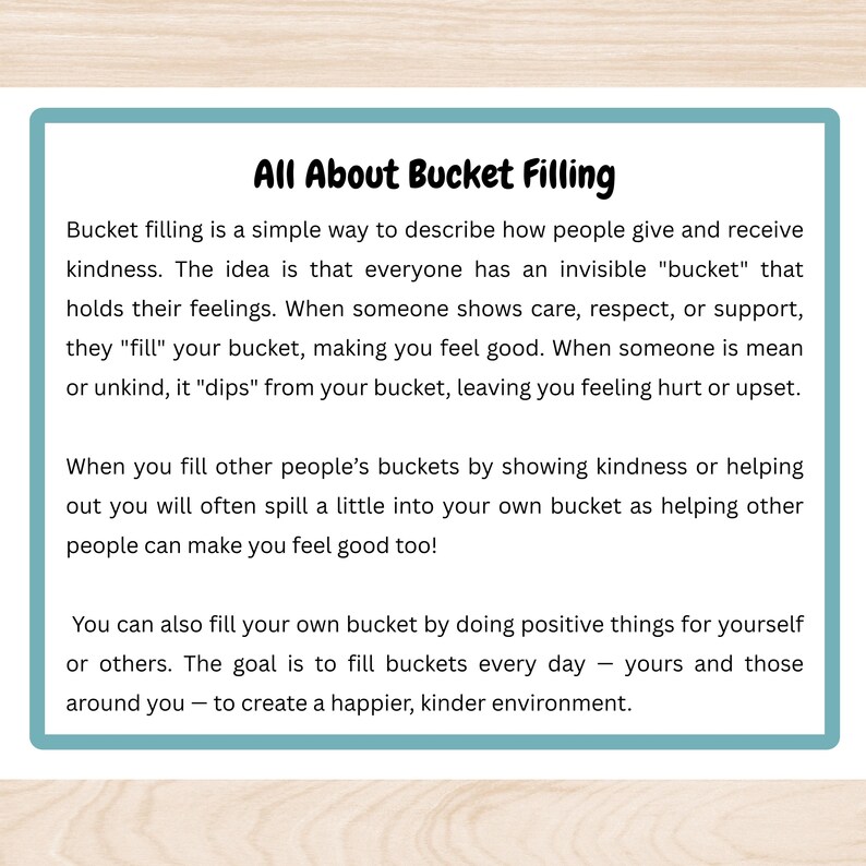 Bucket Filling Reward Chart Pack | Printable Kindness Behavior Tracker ...