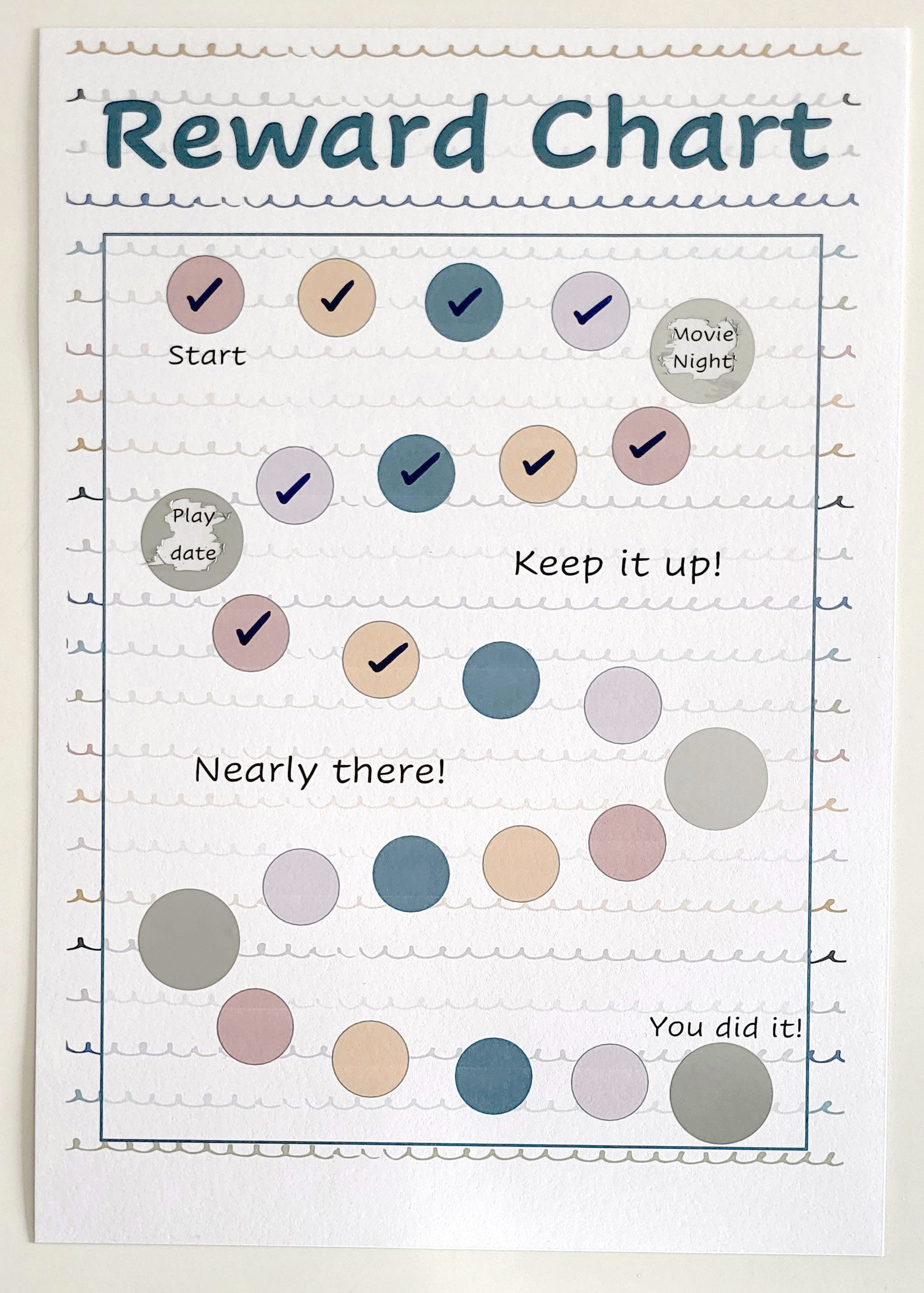 Personalised Reward Chart, Surprise Reward Under Scratch Panel ...